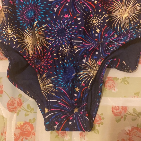Swim | Nwt Girls Fireworks Metallic Bathing Suit Spf 5 | Poshmark